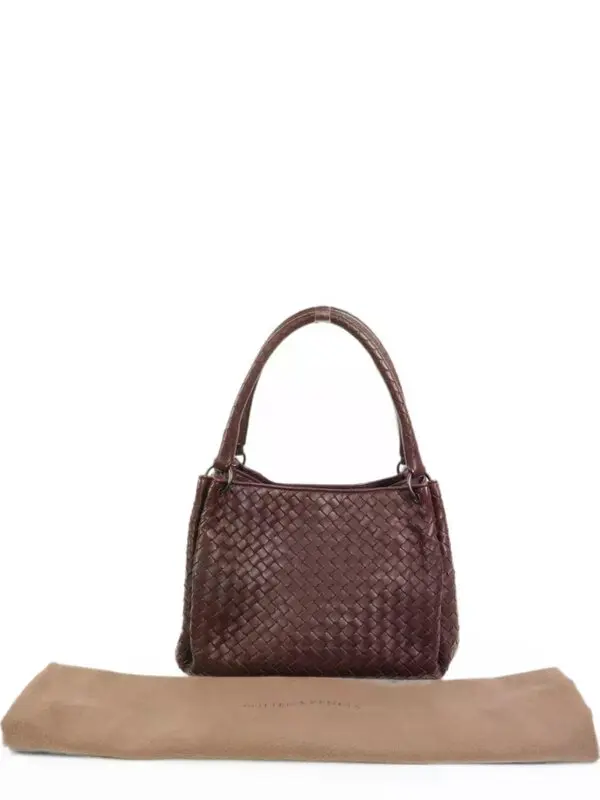 Bottega Veneta Intrecciato Leather Handbag - Red