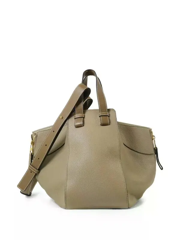 Loewe Hammock Leather Shoulder Bag - Neutrals