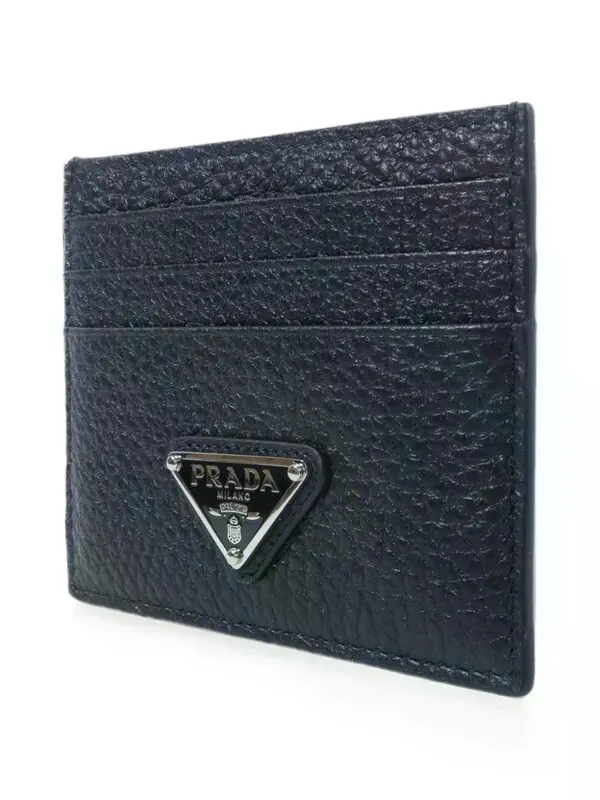 Prada Enamel Triangle Logo Card Holder