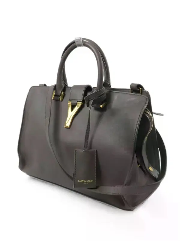 Saint Laurent Cabas Y Two-way Handbag - Grey