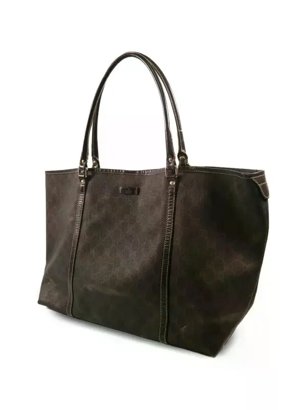 Gucci Gg Canvas Tote Bag - Brown