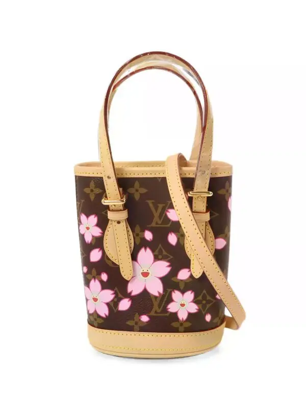 LOUIS VUITTON X Takashi Murakami Nano Monogram Canvas Tote Bag - Brown