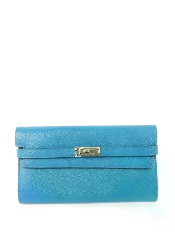Hermès 2014 Kelly Epsom Wallet - Blue