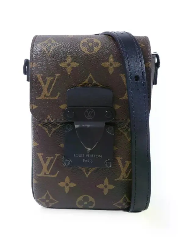 LOUIS VUITTON S-lock Monogram Macassar Messenger Bag - Brown