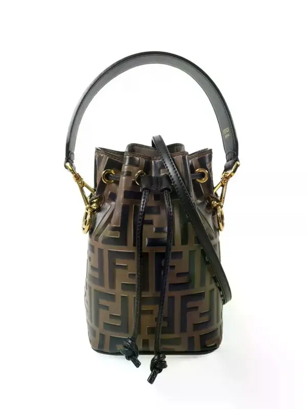 Fendi Mini Mon Tresor Bucket Bag - Brown