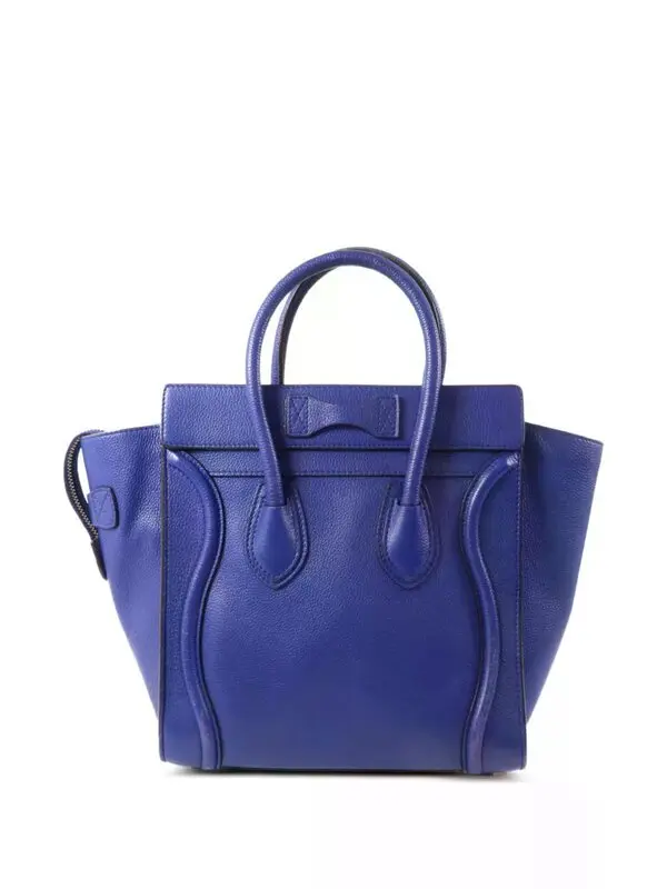 Celine Micro Luggage Tote Bag - Blue