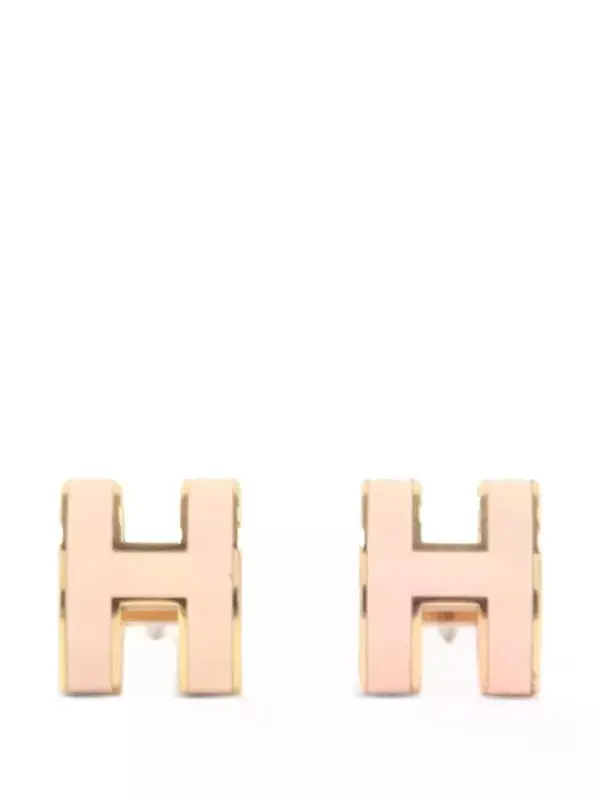 Hermès Mini Pop H Earrings - Gold