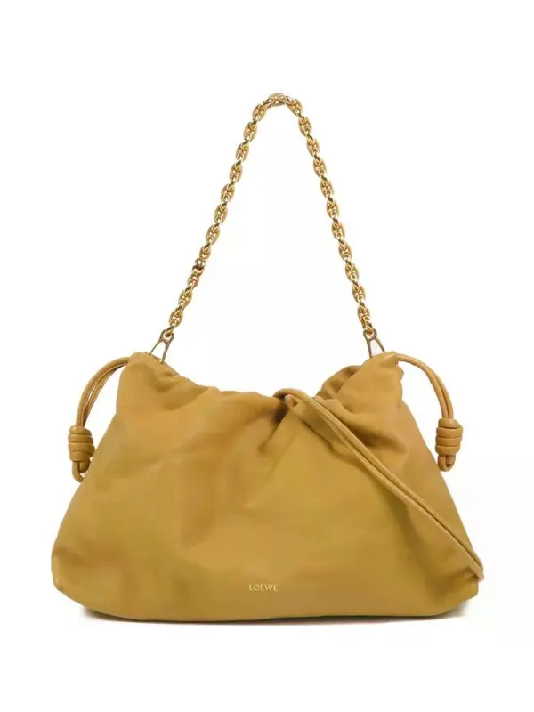 Loewe Large Flamenco Leather Shoulder Bag - Brown