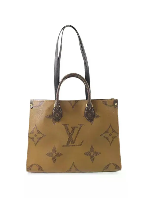 LOUIS VUITTON Mm On The Go Monogram Giant Canvas Tote Bag - Brown