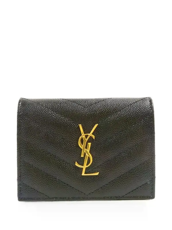 Saint Laurent Cassandre Matelassé Card Case Wallet