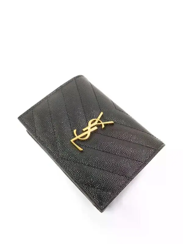Saint Laurent Cassandre Matelassé Card Case Wallet
