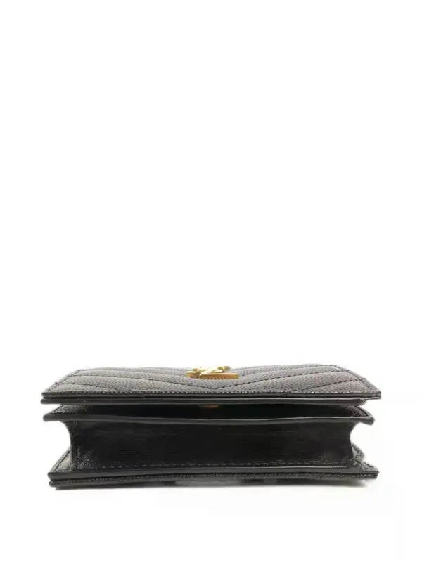 Saint Laurent Cassandre Matelassé Card Case Wallet