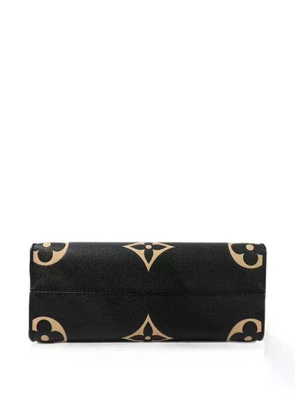 LOUIS VUITTON Monogram Empreinte On The Go Pm Tote Bag - Black