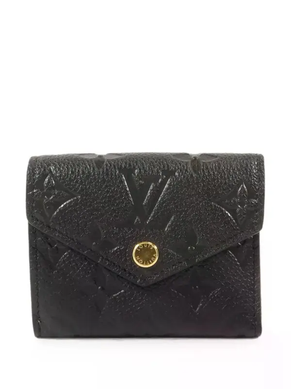 LOUIS VUITTON Monogram Empreinte Zoe Trifold Wallet - Black