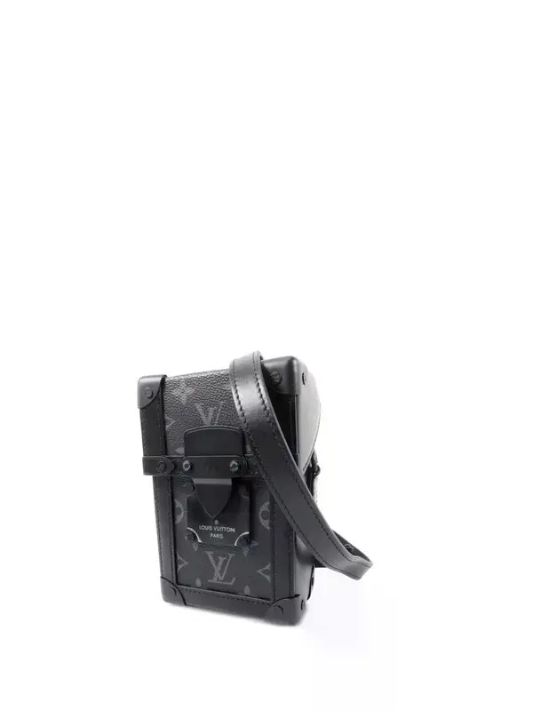 LOUIS VUITTON Monogram Eclipse Vertical Trunk Shoulder Bag - Black