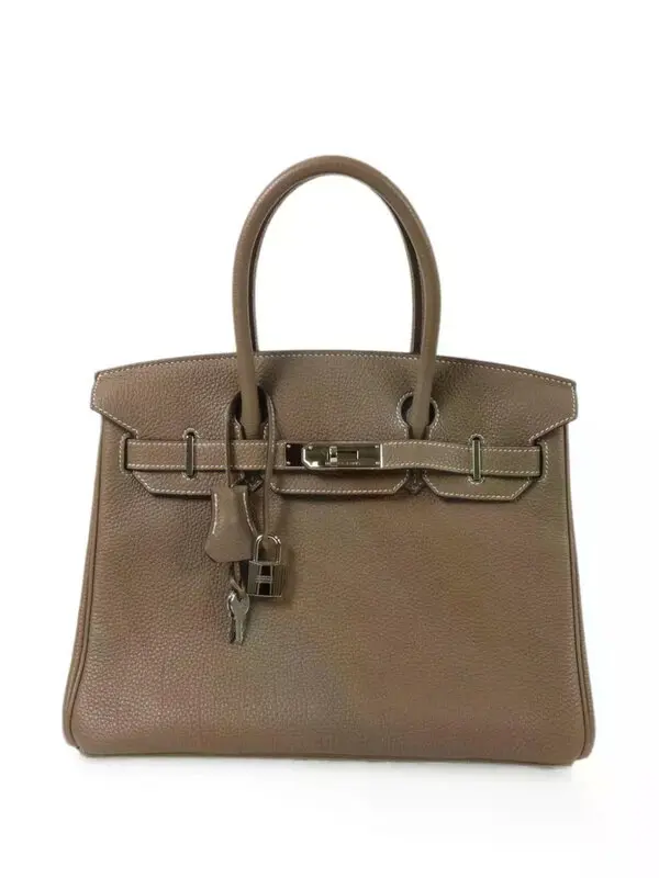 Hermès 30 Birkin Leather Handbag - Brown