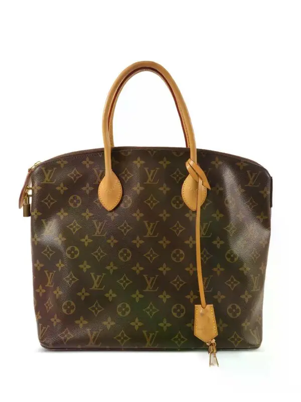 LOUIS VUITTON Monogram Lockit Mm Tote Bag - Brown