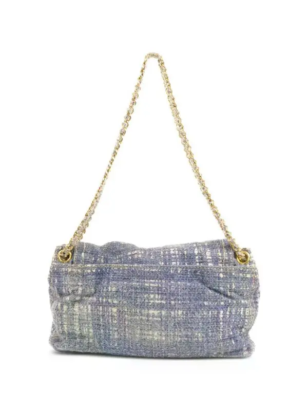 Prada Tweed Chain Shoulder Bag