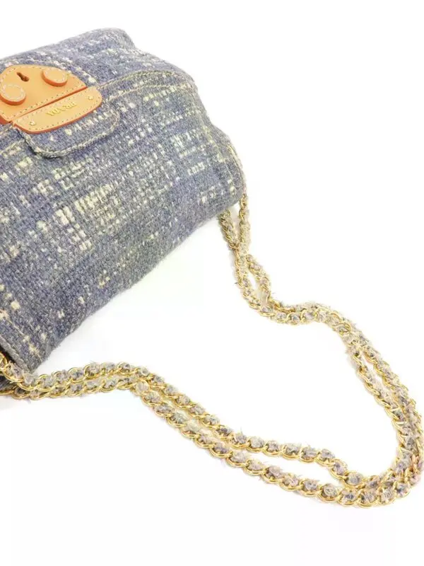Prada Tweed Chain Shoulder Bag