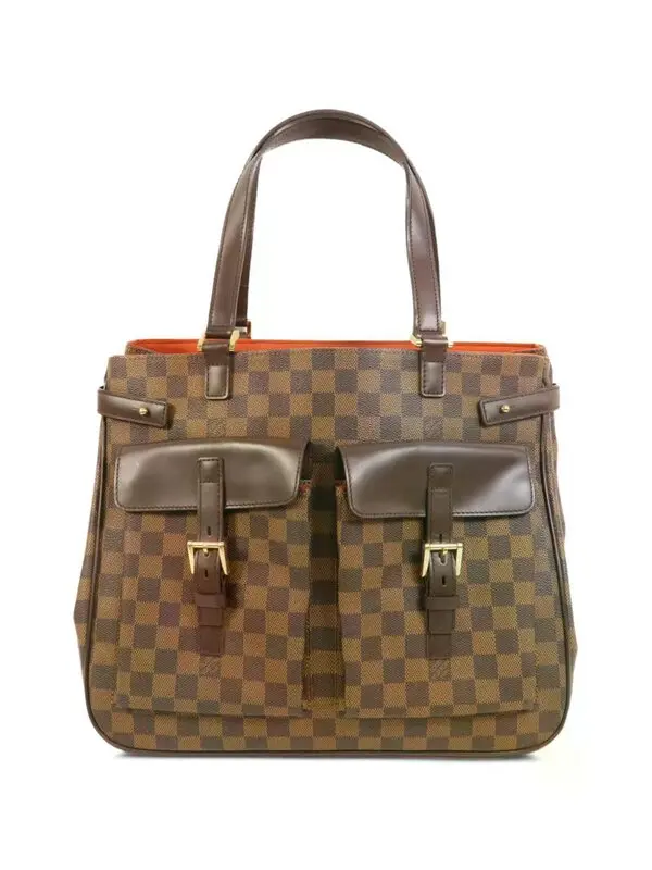 LOUIS VUITTON Uzes Damier Ebène Tote Bag - Brown