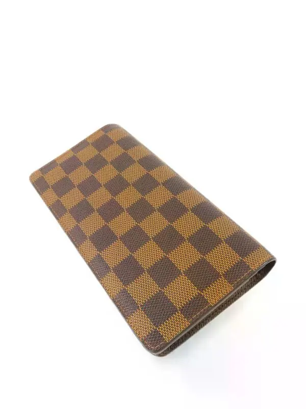 LOUIS VUITTON Damier Portefeuille Brazza Long Wallet