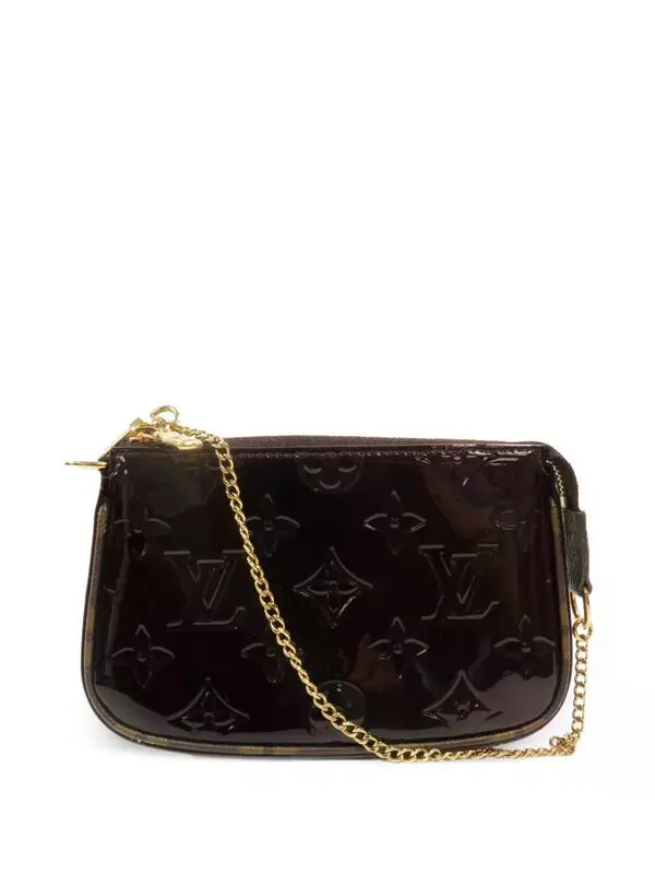 LOUIS VUITTON Mini Pochette Accessoires Shoulder Bag - Red
