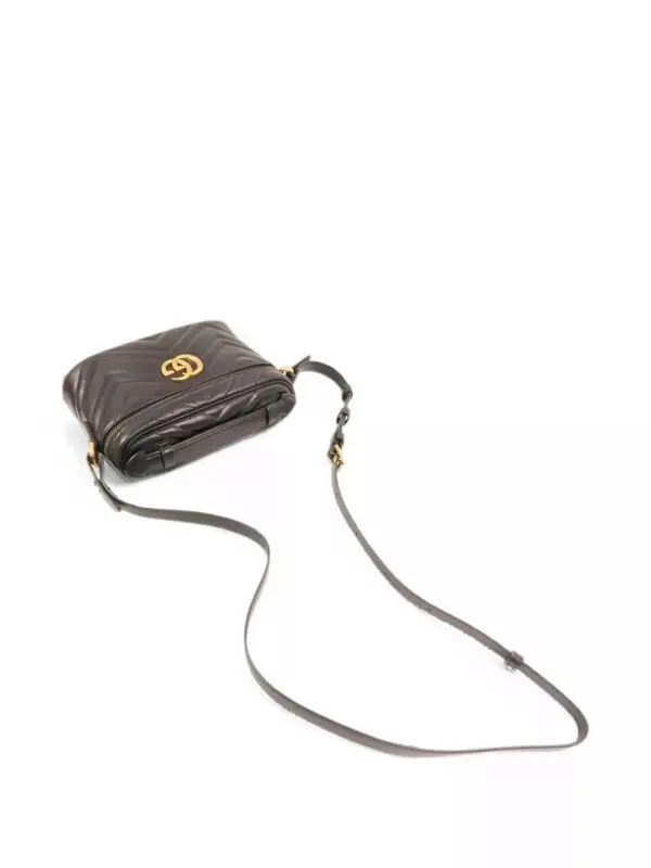 Gucci Leather Matelassé Mini Marmont Vanity Bag
