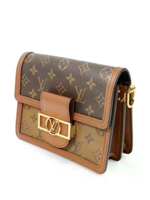 LOUIS VUITTON Mini Dauphine Monogram Reverse Shoulder Bag