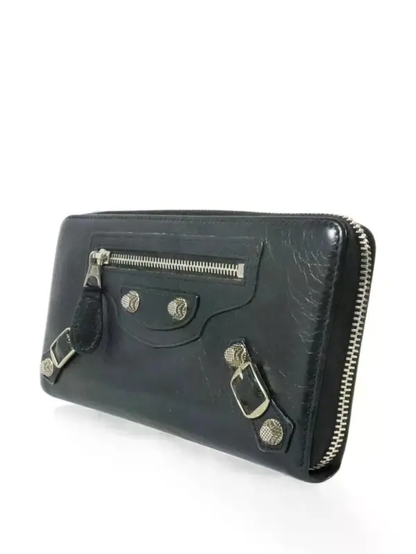 Balenciaga Stud-detail Zip-around Wallet