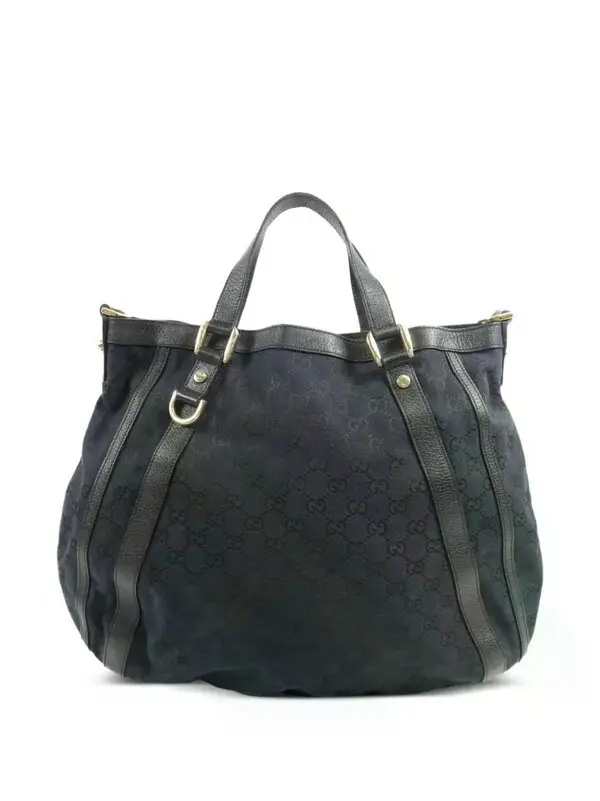 Gucci Gg Canvas Shoulder Bag - Black