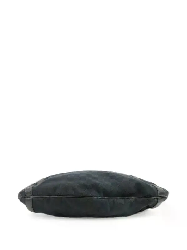 Gucci Gg Canvas Shoulder Bag - Black