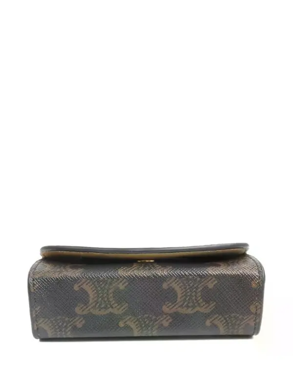 Celine Triomphe-pattern Jewelry Case - Brown