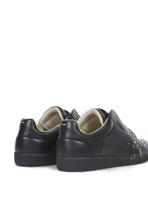 MAISON MARGIELA Future Paint-splatter Leather Sneakers