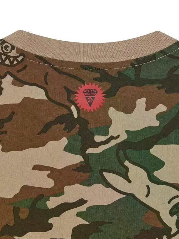 ICECREAM Camouflage-print T-shirt - Neutrals