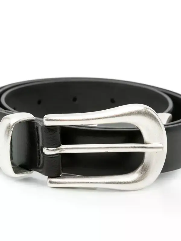 SECOND / LAYER Buckle-fastening Leather Belt