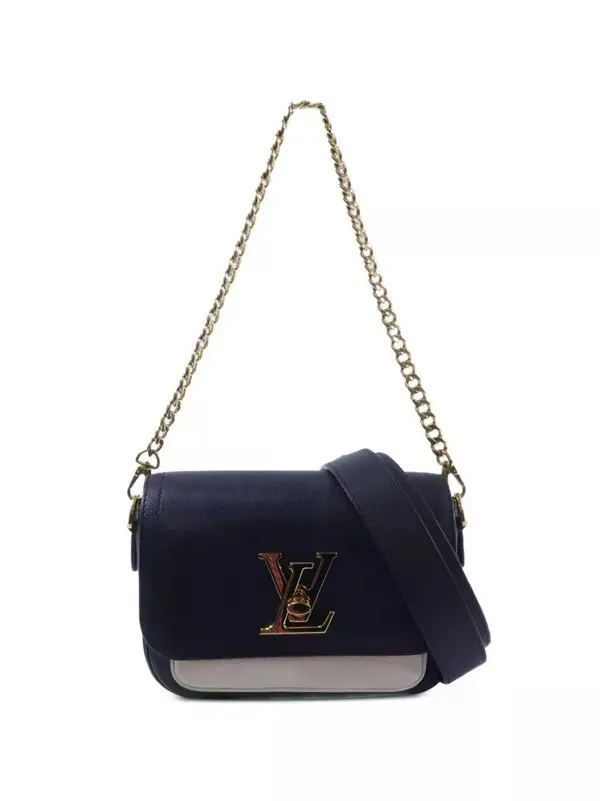 LOUIS VUITTON 2021 Small Lockme Tender Shoulder Bag - Black