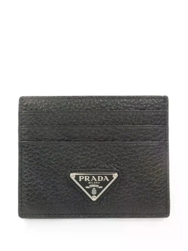 Prada Triangle Logo Card Holder