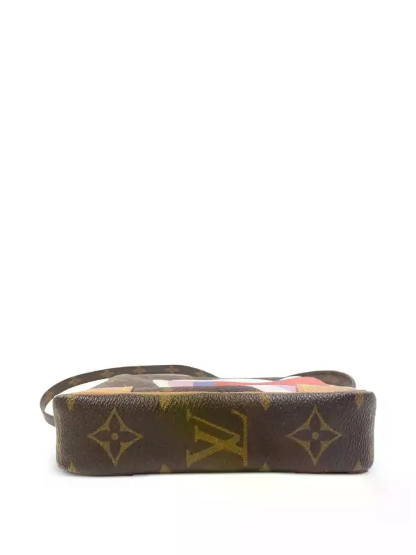 LOUIS VUITTON Monogram Canvas Heart Print Shoulder Bag