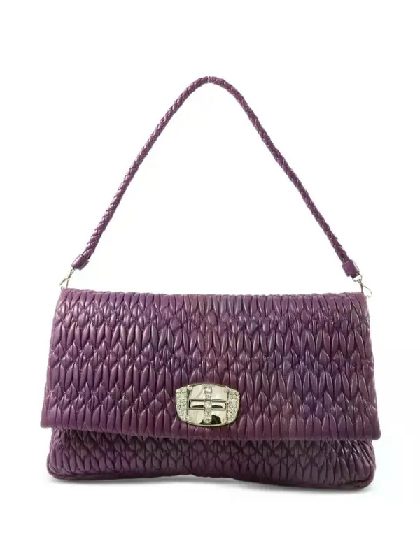 Miu Miu Braided Shoulder Bag - Purple
