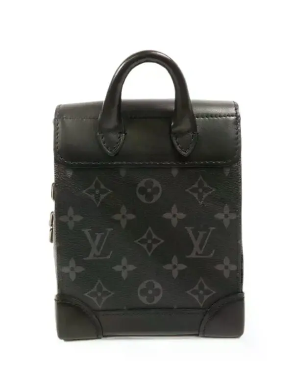 LOUIS VUITTON Nano Steamer Monogram Eclipse Shoulder Bag