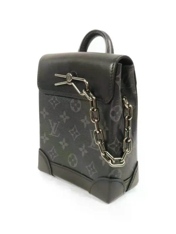 LOUIS VUITTON Nano Steamer Monogram Eclipse Shoulder Bag