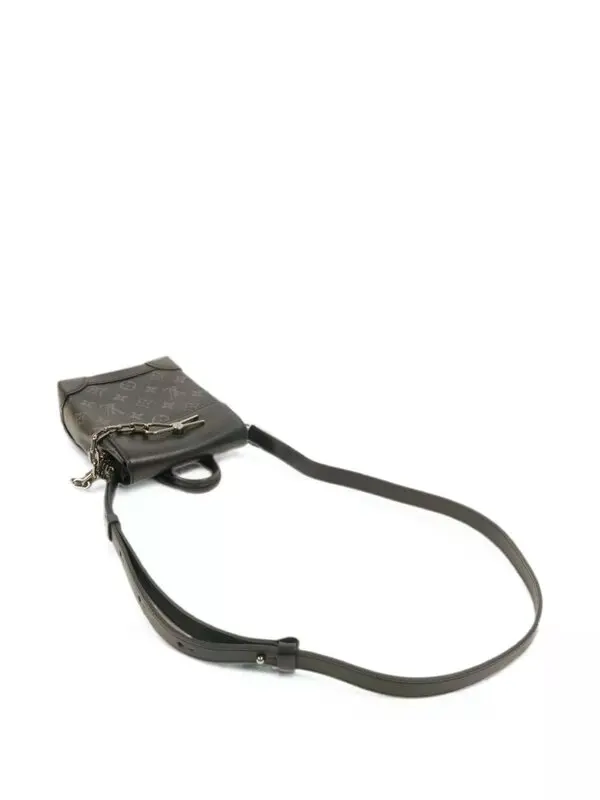 LOUIS VUITTON Nano Steamer Monogram Eclipse Shoulder Bag