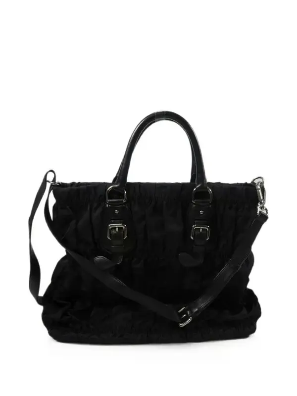 Prada 2008 Tessuto Gaufre Tote Bag