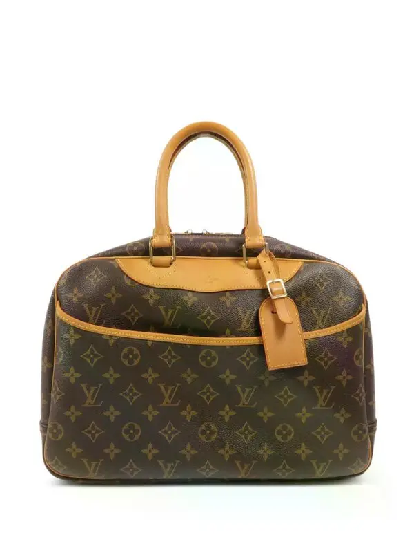 LOUIS VUITTON Monogram Canvas Deauville Tote Bag - Brown