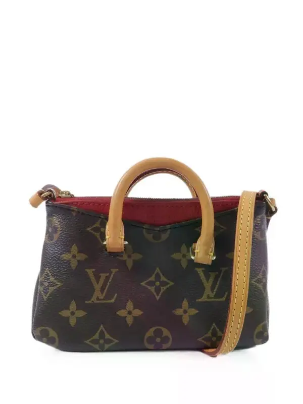 LOUIS VUITTON Nano Pallas Monogram Cross Body Bag