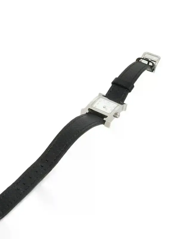 Hermès H Watch Stainless Steel & Leather