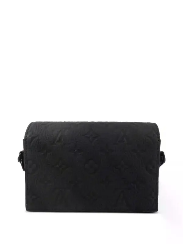 LOUIS VUITTON Steamer Monogram Taurillon Shoulder Bag - Black