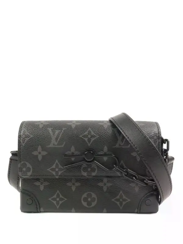 LOUIS VUITTON Steamer Monogram Eclipse Shoulder Bag - Black