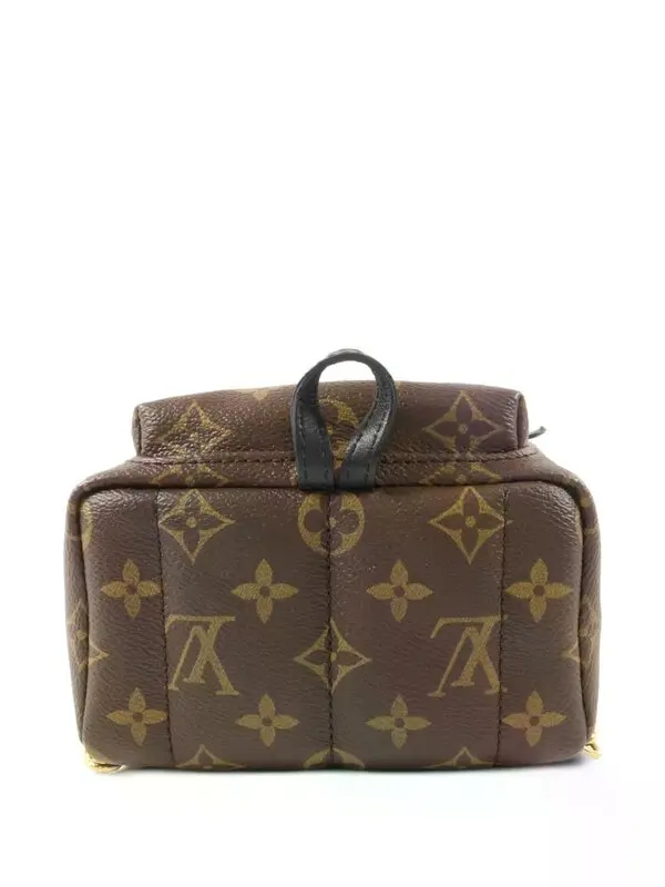 LOUIS VUITTON Mini Palm Springs Backpack In Monogram Canvas - Brown