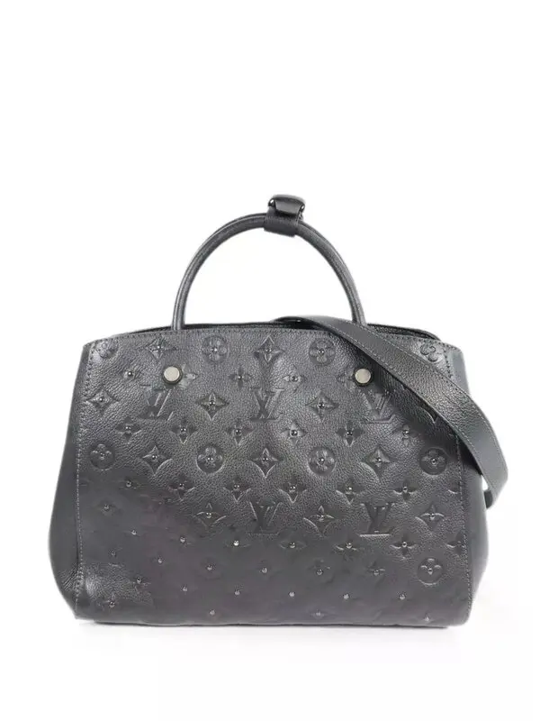 LOUIS VUITTON Bb Montaigne Monogram Empreinte Tote Bag